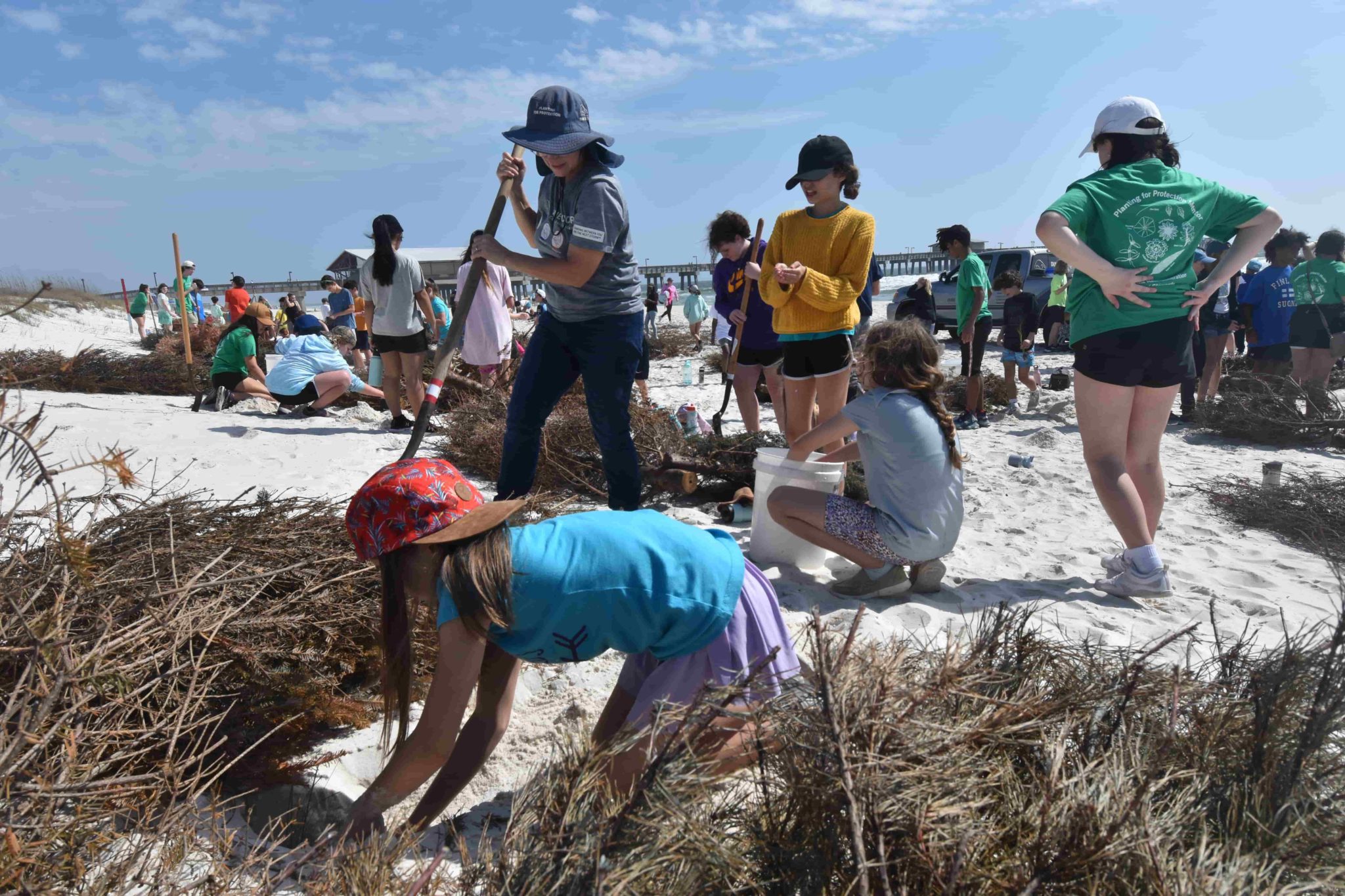 Gulf Shores Students Help Restore the Gulf State Park Pier
